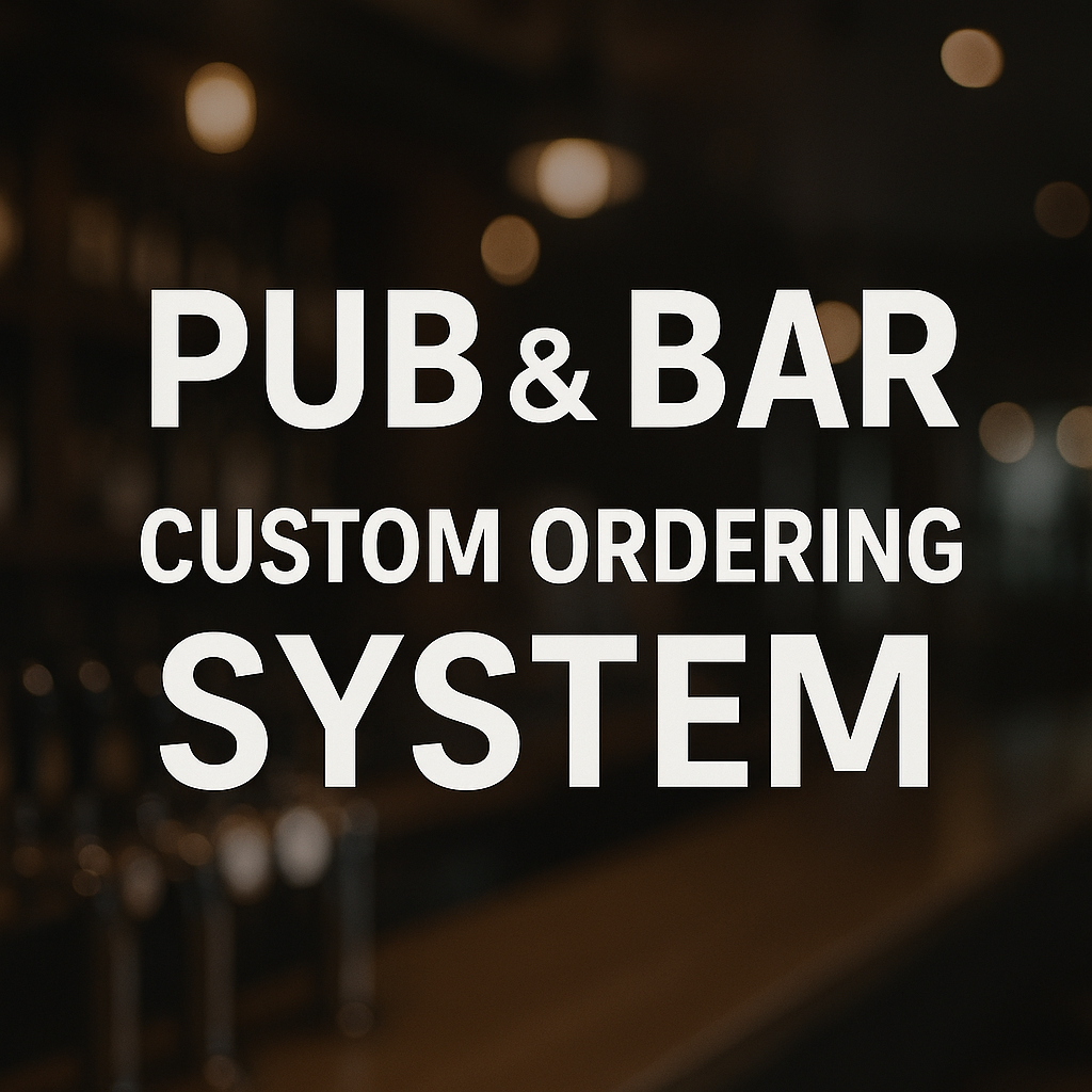 Pub & Bar Custom Ordering System - Nexar Web Services